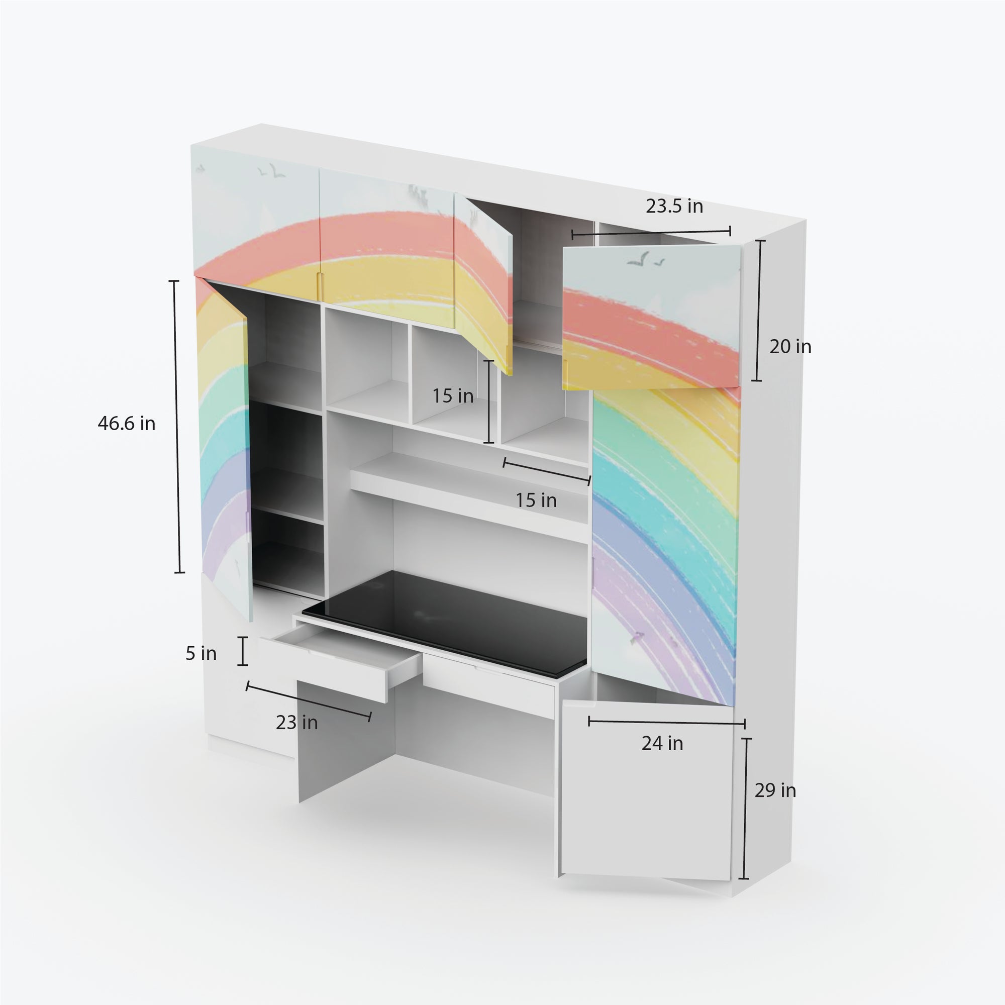 Rainbow Trails Study Table – Boingg!